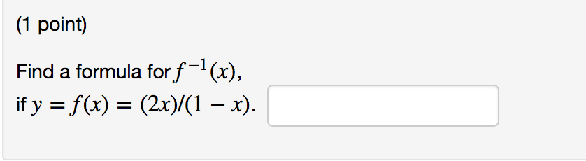 Solved Find a formula for f '(x), if y =f(x) (2x)/(1-x). | Chegg.com