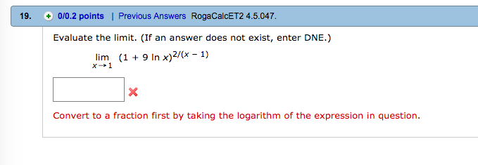 Solved Evaluate the limit. (If an answer does not exist, | Chegg.com