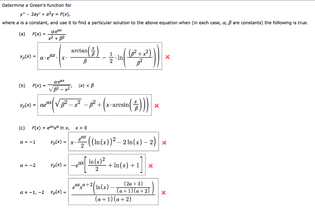 Solved Determine a Green's function for where a is a | Chegg.com