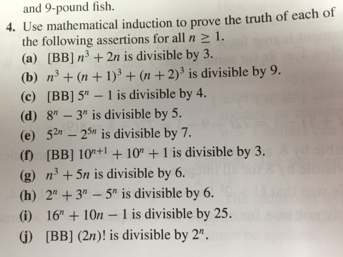 Solved Use mathematical induction to prove the truth of each | Chegg.com
