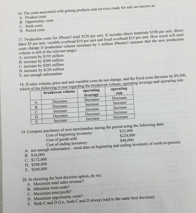 Solved 4. Managerial Accounting. Please provide complete and | Chegg.com