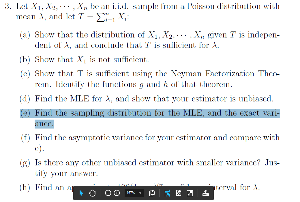 Let X1, X2, . . . , Xn be an i.i.d. sample from a | Chegg.com Let X1, X2, . . . , Xn be an i.i.d. sample from a | Chegg.com