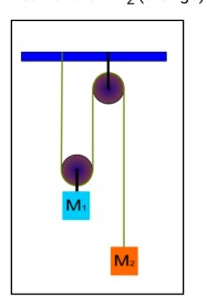 Solved This is a sketch of a double pulley set up. If M1 | Chegg.com