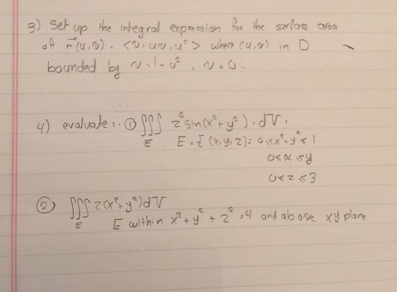 Solved Set up the integral expression for the surface area | Chegg.com