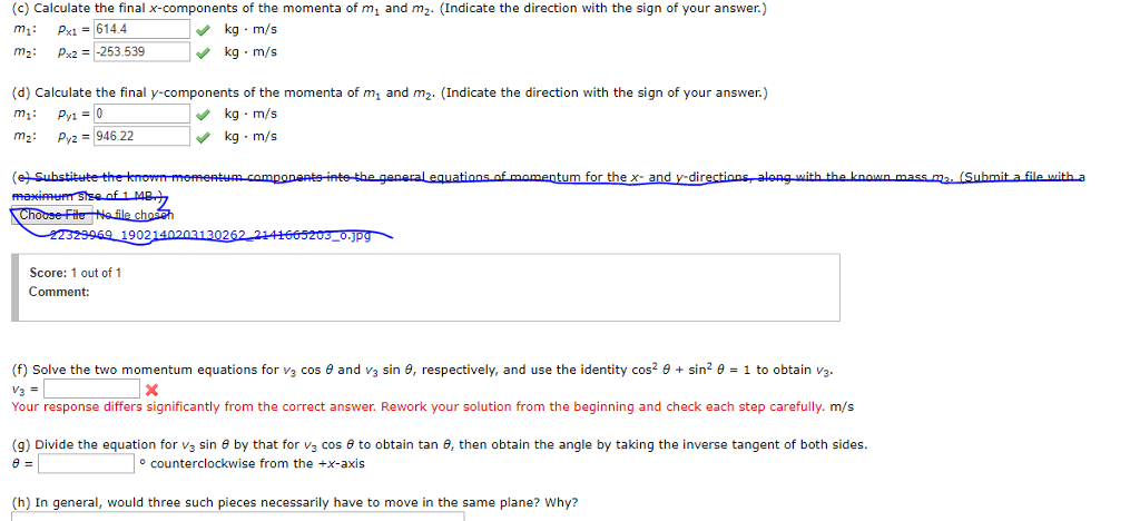 Solved A space probe, initially at rest, undergoes an | Chegg.com