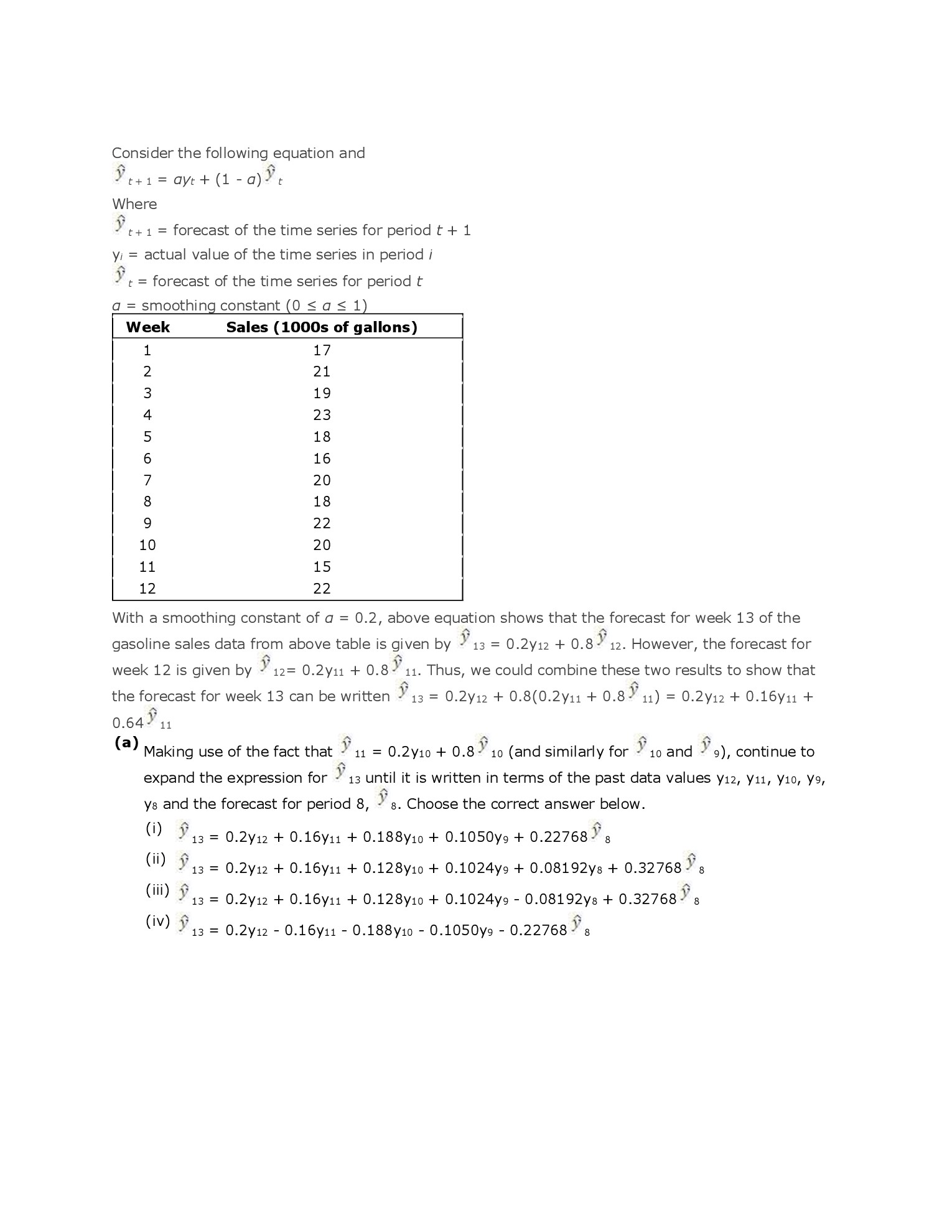 Solved Consider the following equation and y t+ 1 = ayt + (1 | Chegg.com