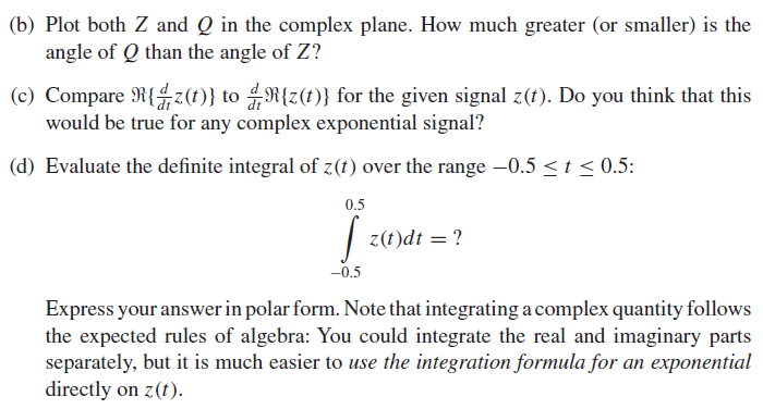 Solved P 2 25 Complex Exponentials Obey The Expected Rules