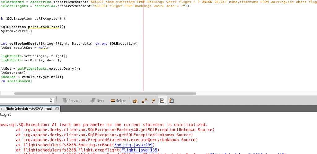 Solved 293 try t System out printin flight 294 System out | Chegg.com