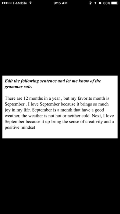 Edit the follow sentence and give me explanation of | Chegg.com