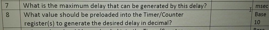 Solved 7 What is the maximum delay that can be generated by | Chegg.com