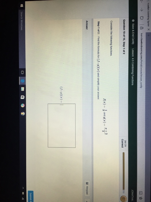 Solved Consider the following function. f(x) = 1/x and g(x) | Chegg.com