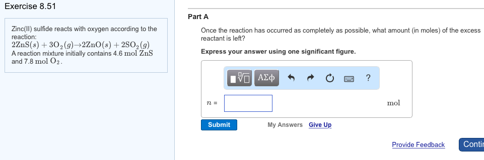 Solved Zinc(ll) sulfide reacts with oxygen according to the | Chegg.com
