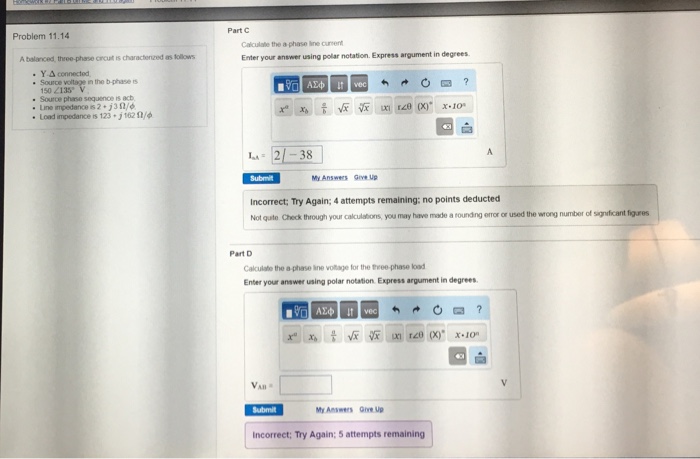 Solved 11.14 Enter answer using polar notation Express | Chegg.com
