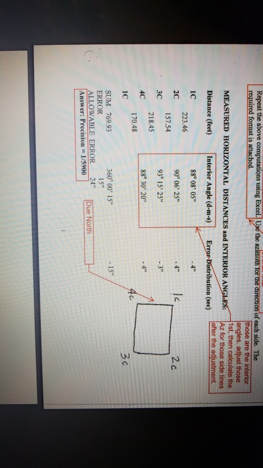 Solved Following the steps. Balance the interior angles, | Chegg.com