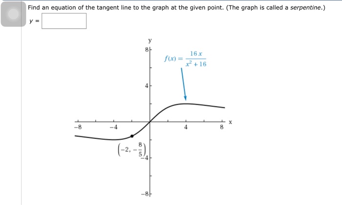Solved #5Find an equation of the tangent line to the graph | Chegg.com