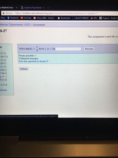 Solved IMathAS Assen Secure https /Amathas rationalreasoning | Chegg.com