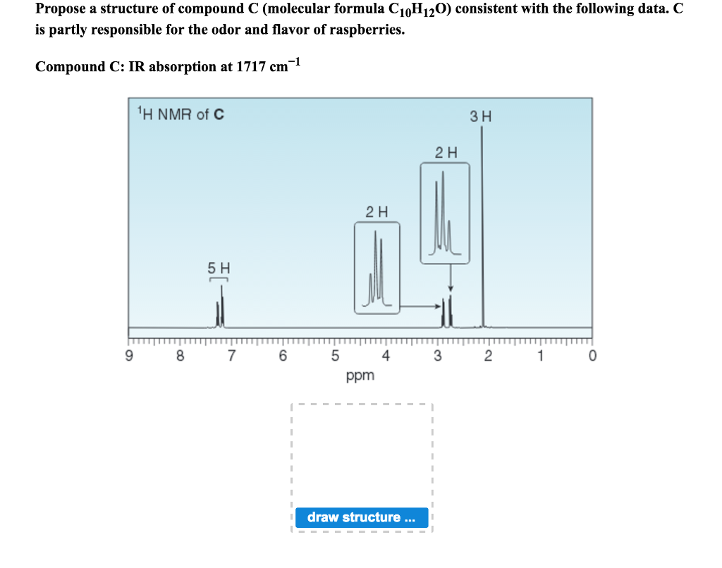 Solved Propose a structure of compound C (molecular formula | Chegg.com
