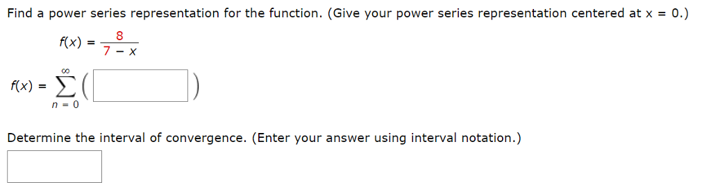 Solved Find a power series representation for the function. | Chegg.com