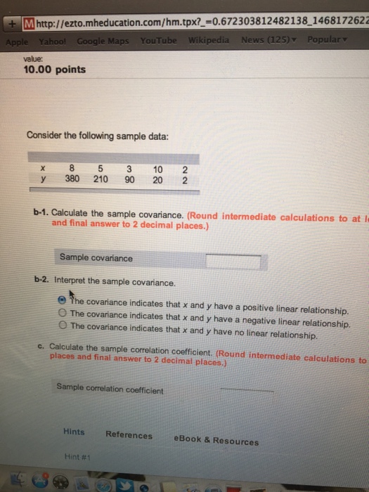 Solved Consider the following sample data: Calculate the | Chegg.com Solved Consider the following sample data: Calculate the | Chegg.com
