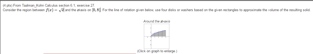 Solved Consider the region between f(x) = Squareroot x and | Chegg.com