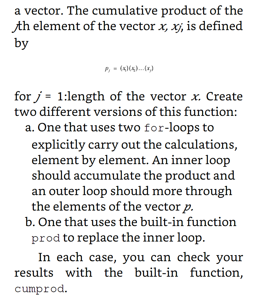 Solved 2.9 Write a function that computes the cumulative | Chegg.com