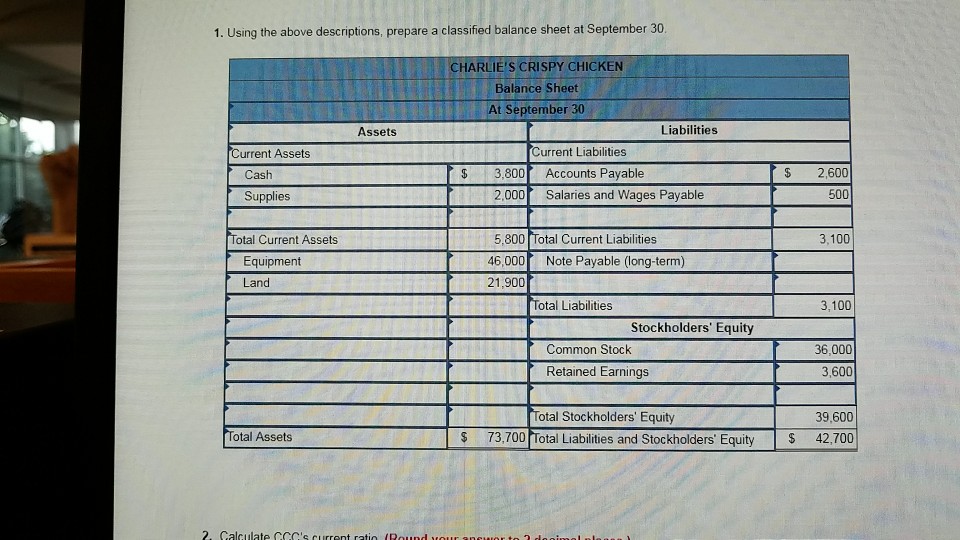 Solved 7. M2-21 Ordering Current Assets and Current | Chegg.com