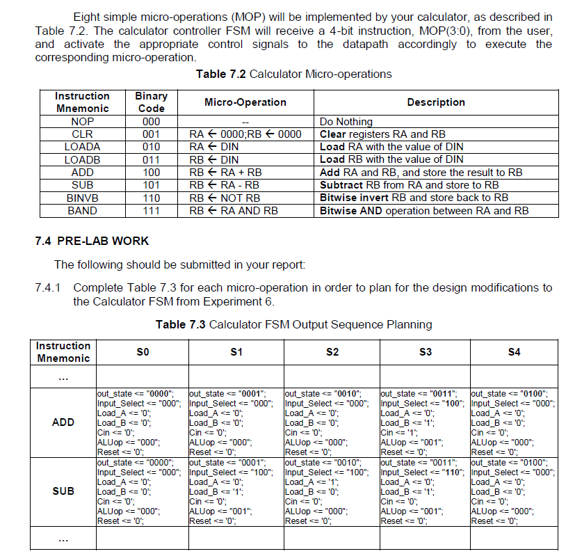 Solved and this is Experiment 6's table: | Chegg.com