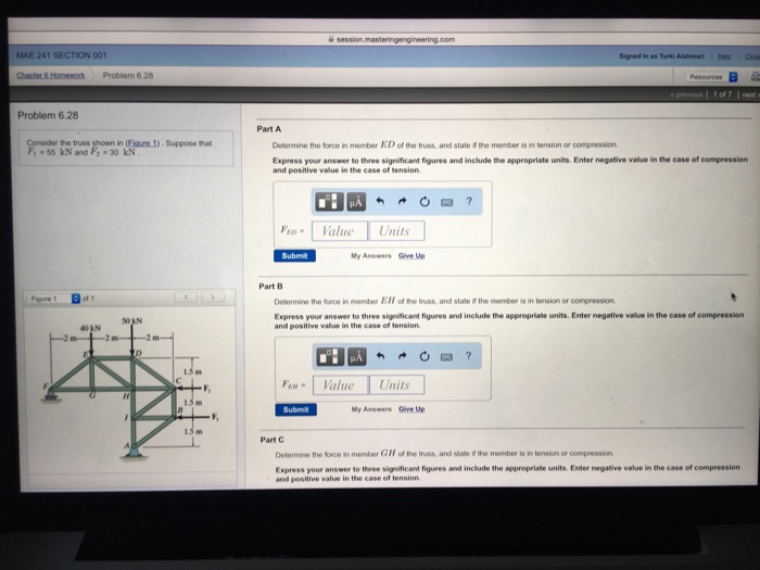 Solved 6.28Please do them all. | Chegg.com