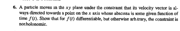 Solved A particle moves in the xy plane under the constraint | Chegg.com