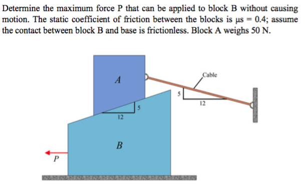 Solved Determine the maximum force P that can be applied to | Chegg.com