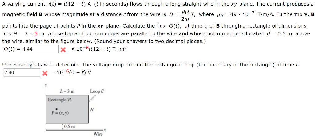 Solved A varying current i(t) = t(12-t) A (t In seconds) | Chegg.com