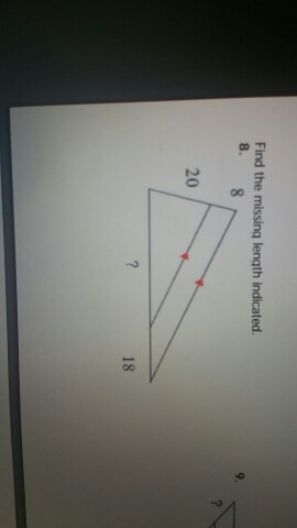 Solved Find the missing length indicated 20 | Chegg.com