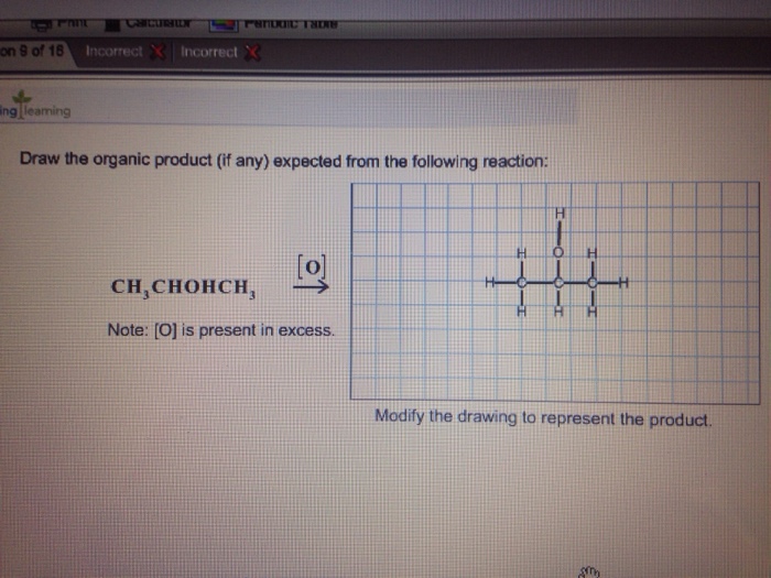 Solved Draw The Organic Product Expected From The Following