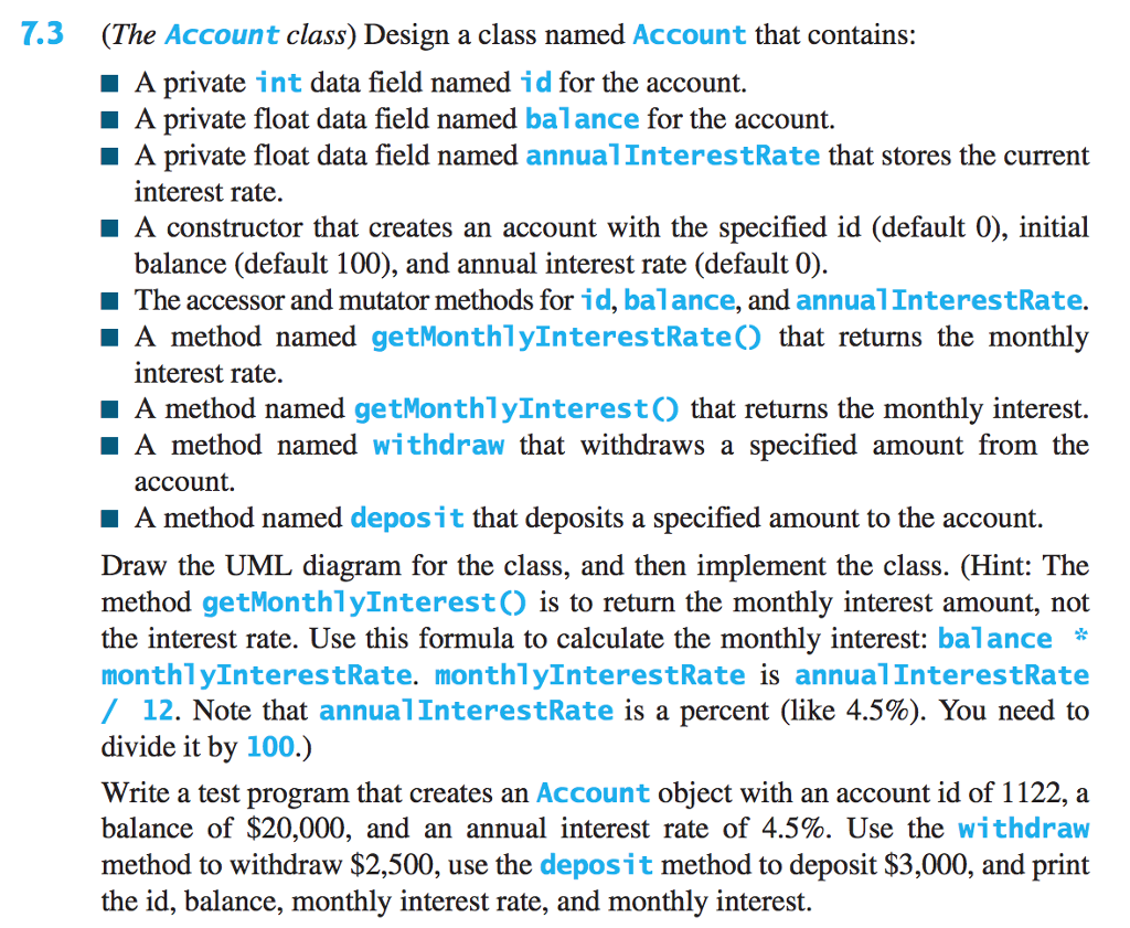 Solved PYTHON PROGRAMMING (The Account class) Design a | Chegg.com Solved PYTHON PROGRAMMING (The Account class) Design a | Chegg.com