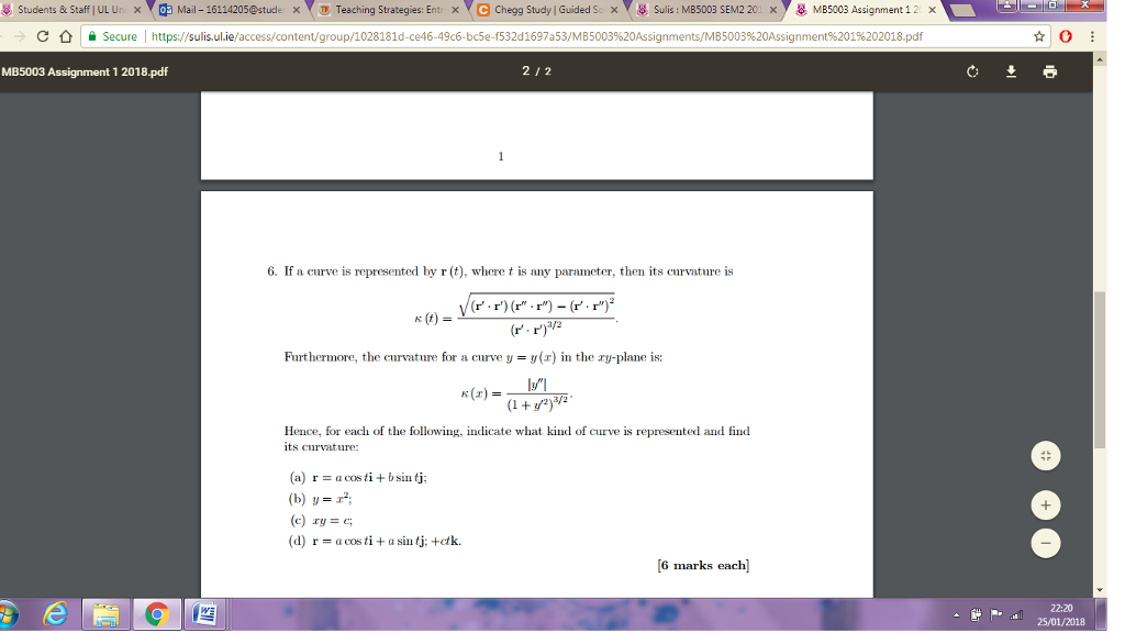 Solved & Students & Staff | UL Uni xo Mail - 16114205@studex | Chegg.com