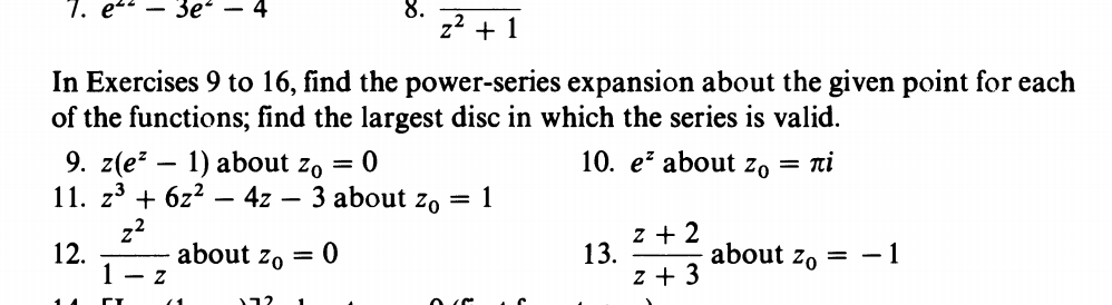 Solved In Exercises 9 to 16, find the power-series expansion | Chegg.com