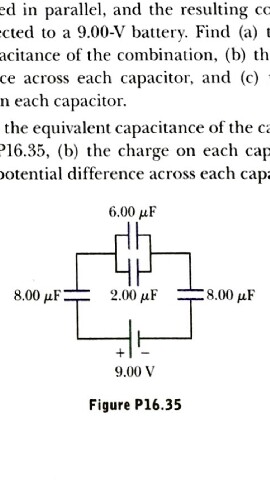 Solved find a) the equivalent capacitance of the capacitors | Chegg.com