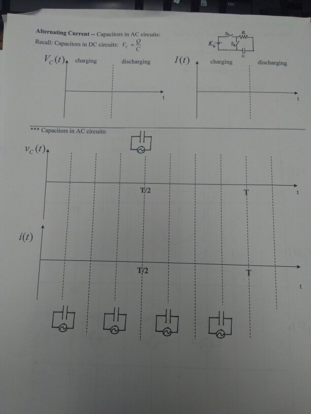 Solved R, Alternating Current-Capacitors in AC circuits: | Chegg.com