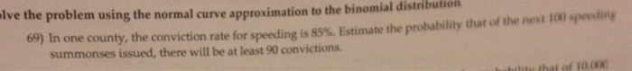 Solved Solve The Problem Using The Normal Curve