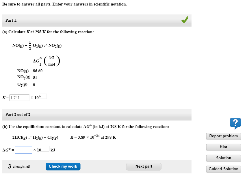 Solved Be sure to answer all parts. Enter your answers in | Chegg.com