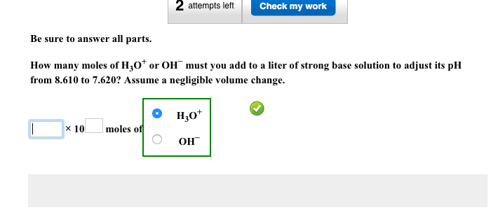 Solved 2 attempts left Check my work Be sure to answer all | Chegg.com