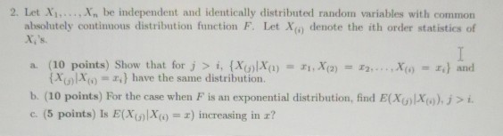Solved 2. Let Xi....In be independent and identically | Chegg.com