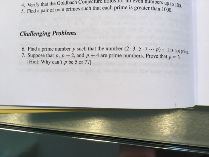 Solved Find A Pair Of Primes Such That Each Prime Is 