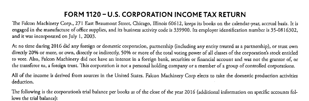 Solved FORM 1120 U.S. CORPORATION INCOME TAX RETURN The | Chegg.com