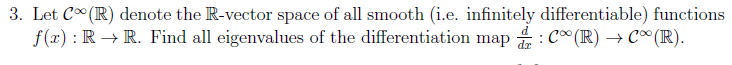 Solved 3. Let Coo (R) denote the R-vector space of all | Chegg.com