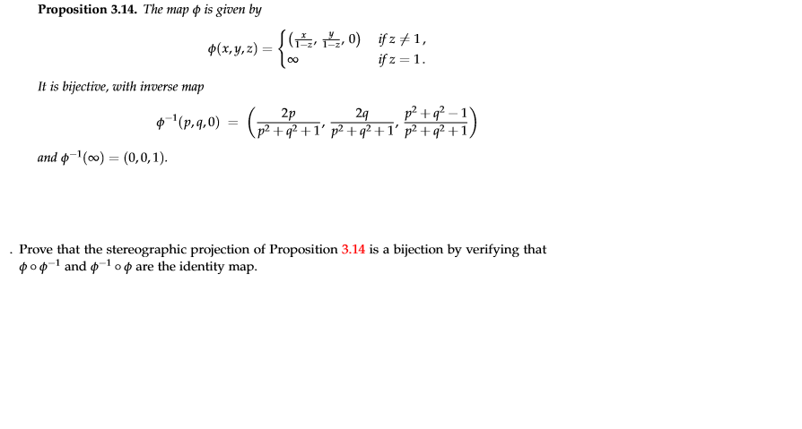 Solved The map phi is given by phi(x, y, z) = {(x/1 - z, | Chegg.com