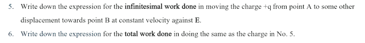 Solved Write down the expression for the infinitesimal work | Chegg.com