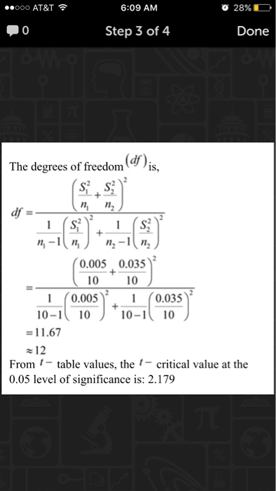 Solved Why is this the degree of freedom listed for the | Chegg.com