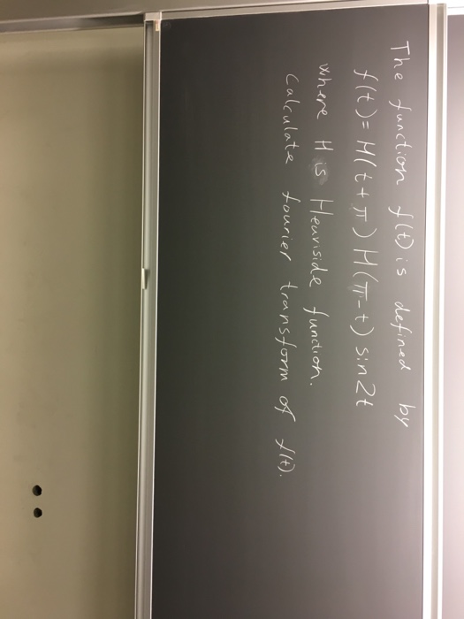 Solved: The Function F(t) Is Defined By F(t) = H (t + Pi) ... | Chegg.com