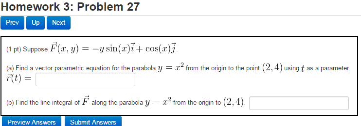 Solved Suppose vector F (x, y) = -y sin (x) vector I + cos | Chegg.com Solved Suppose vector F (x, y) = -y sin (x) vector I + cos | Chegg.com